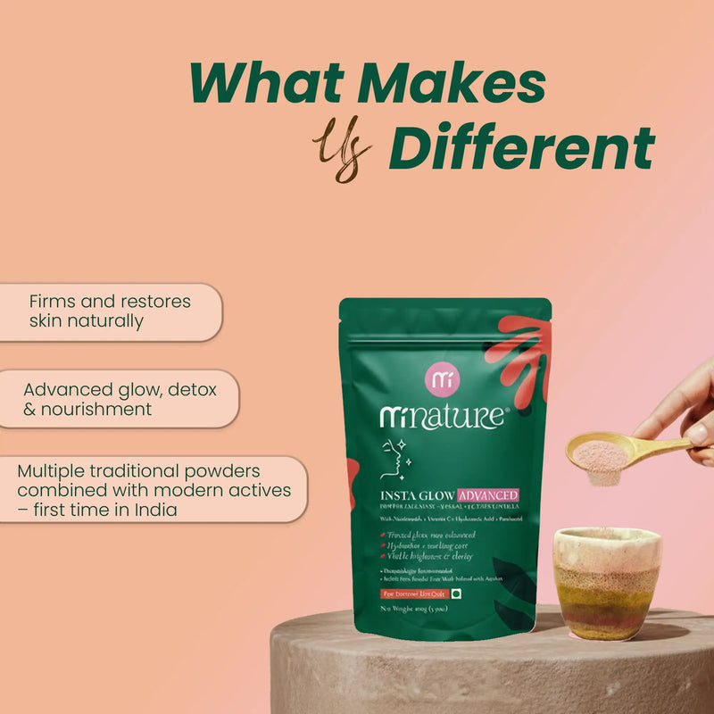 Insta Glow Advanced Mask – 5-in-1 Botanical Face Pack | Multani Mitti ...