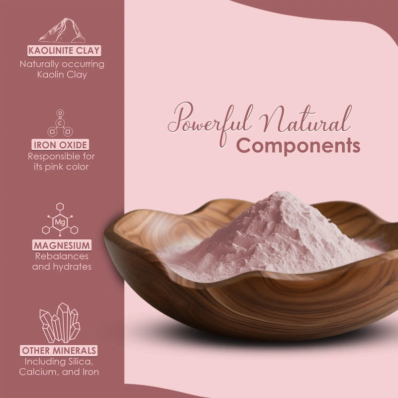 MINATURE Rose Clay Powder for Clear, Glowing Skin | Buy Herbal Clay ...